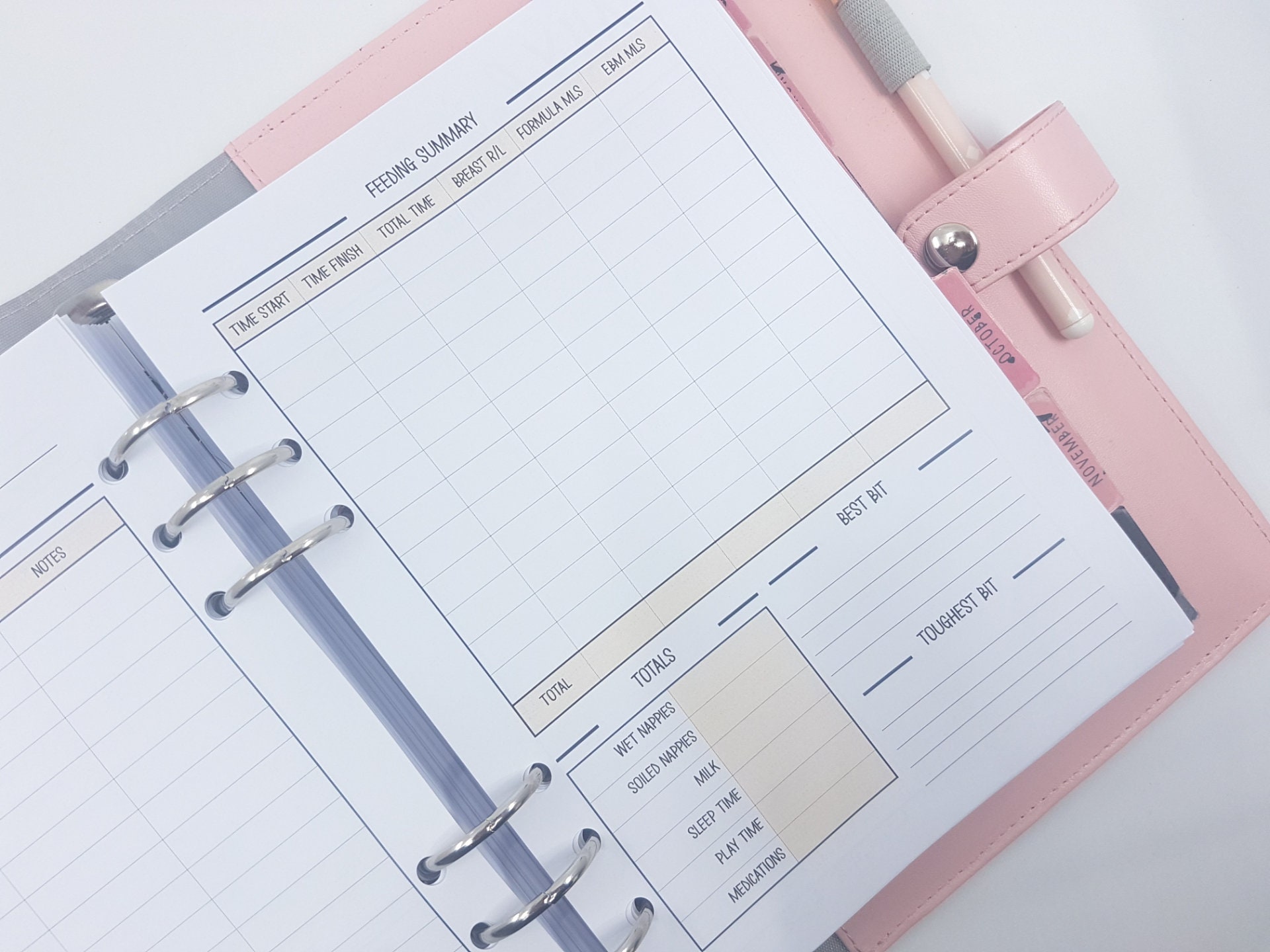 A5 NEWBORN / BABY PLANNER Insert Bundle Printed Planner | Etsy