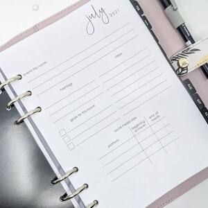 A5 Business Planner Inserts | Printed Planner Inserts | Includes 290 ...