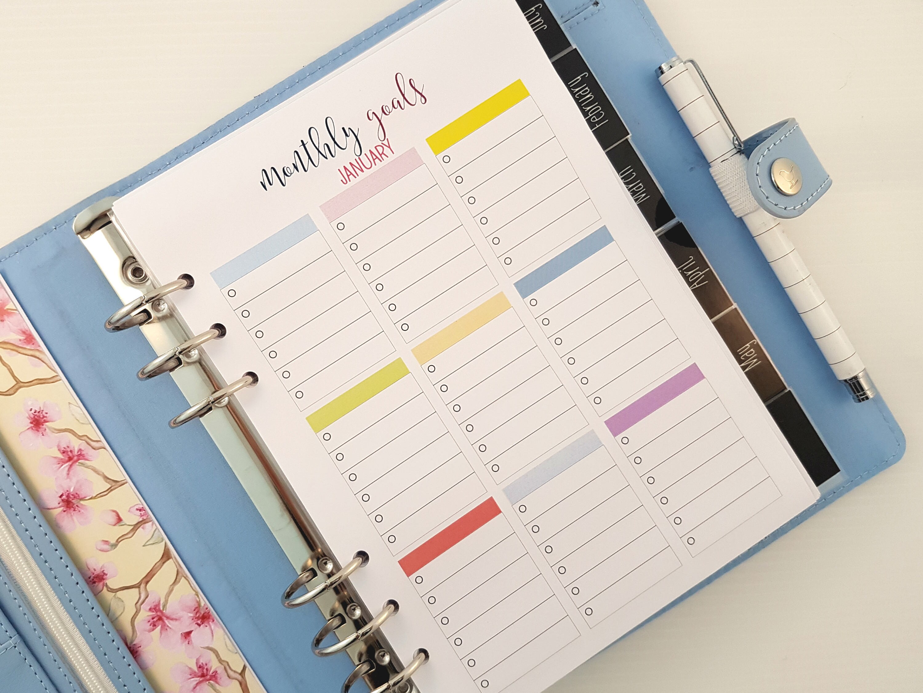 A5 Monthly Goals Planner Inserts Printed Planner Inserts Etsy a5-monthly-goals-planner-inserts-printed-planner-inserts-etsy