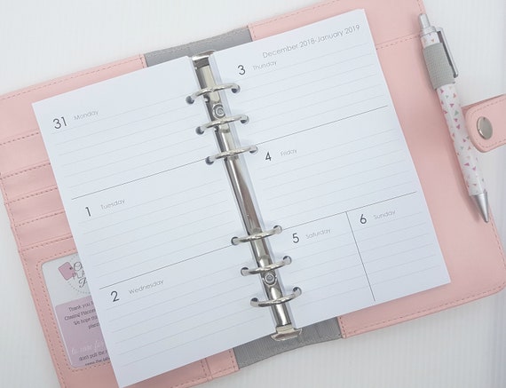 Paper Personal Ring Planner Lined Paper Filofax Personal Notes pages ...