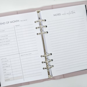 A5 Business Planner Inserts | Printed Planner Inserts | Includes 290 ...