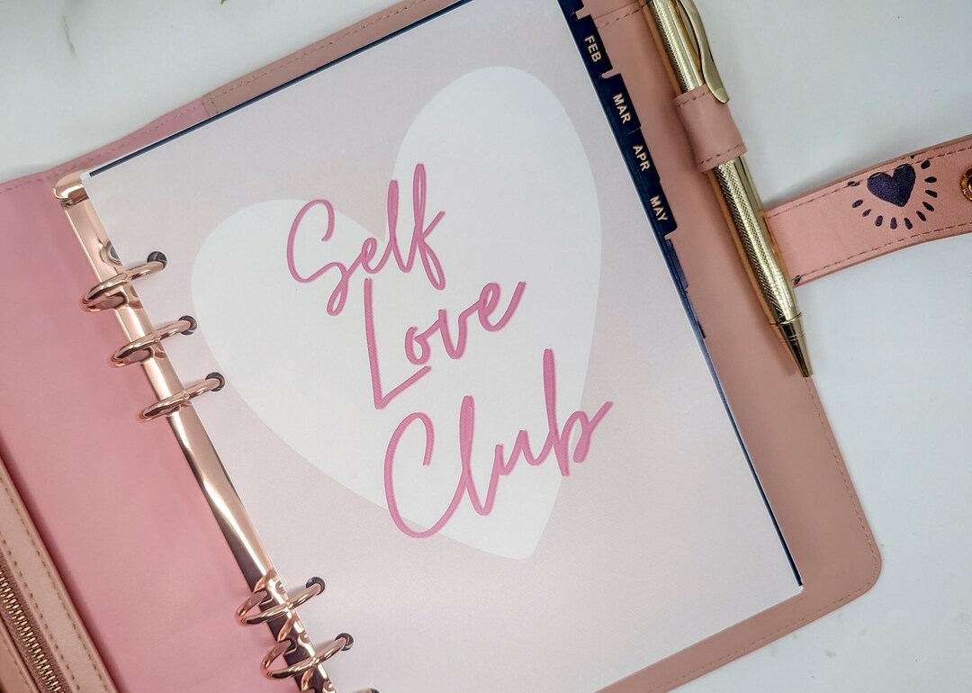 Self Love Club Planner Dashboard for A5 Ring Planners - Etsy