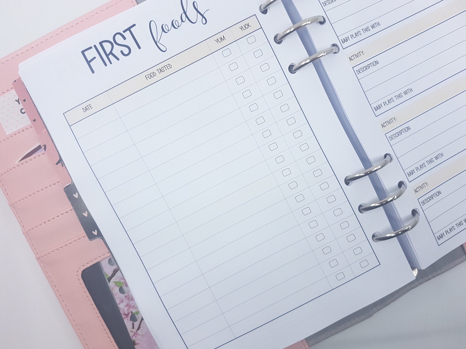 A5 NEWBORN / BABY PLANNER Insert Bundle Printed Planner | Etsy