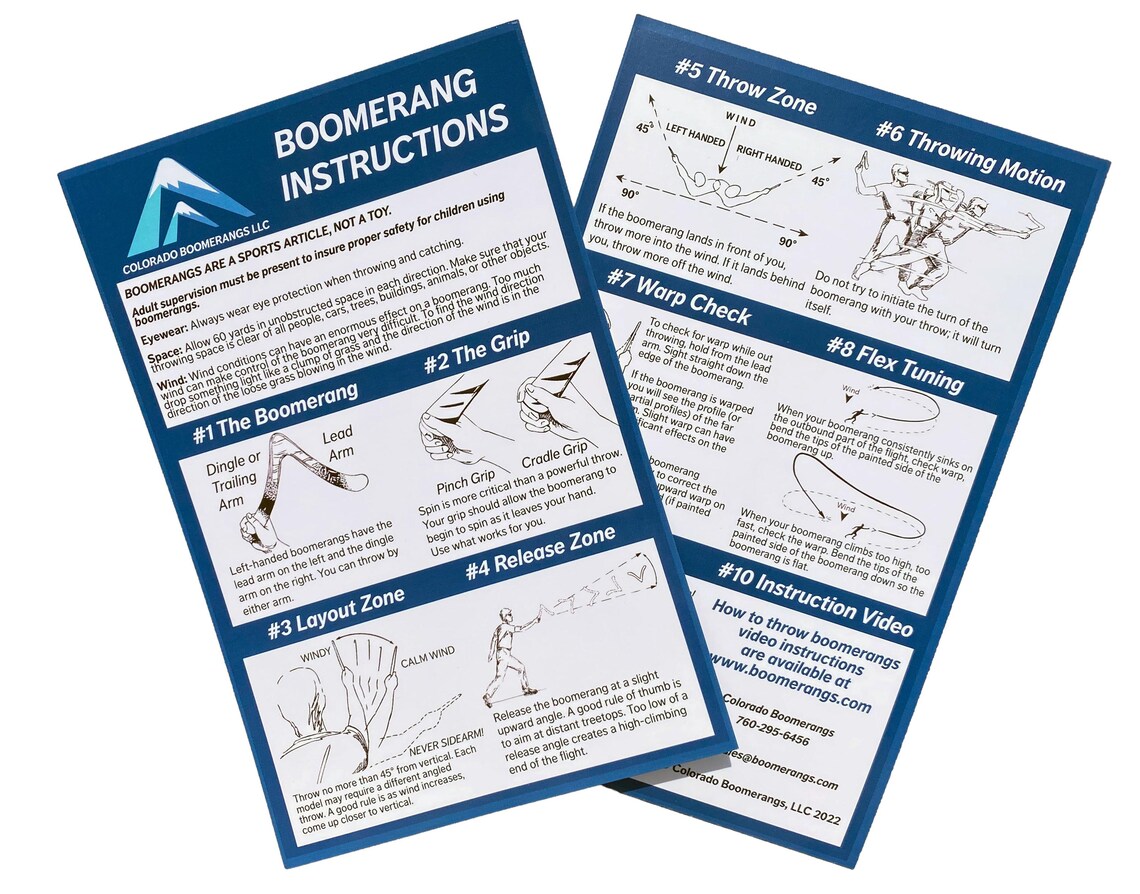True Blue Angel Boomerang - Real, Hand Crafted Australian Boomerangs ...