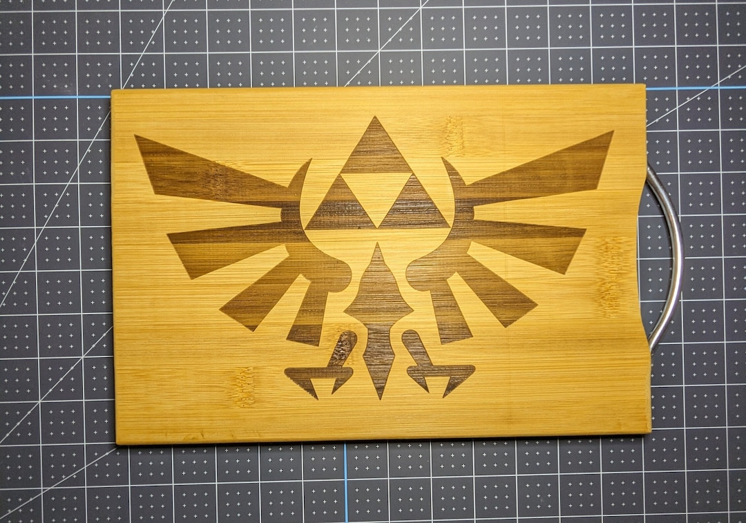 Laser Engraved Legend of Zelda Triforce Cutting Board - Etsy