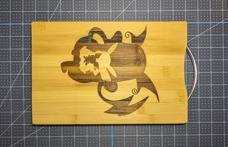 Laser Engraved Pokemon Pikachu Evolution Logo Cutting Board - Etsy
