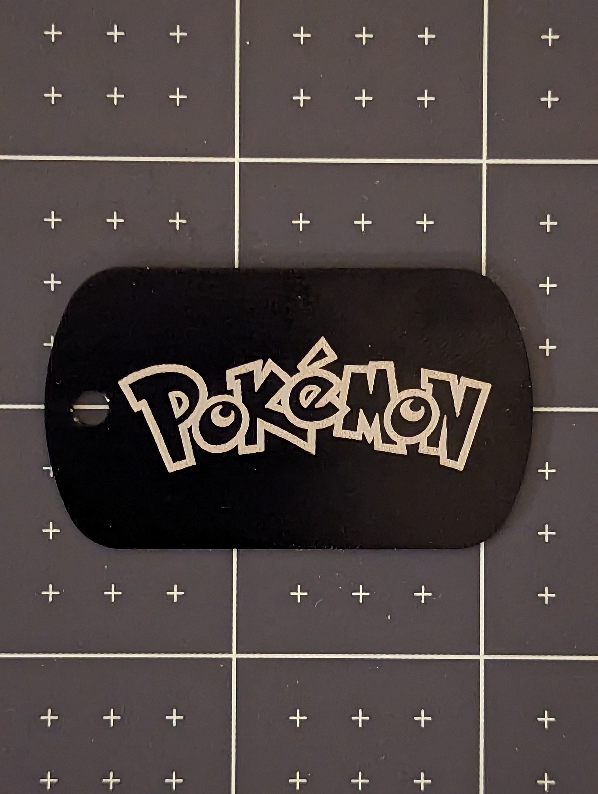 Laser Engraved Pokemon Unown Letter Keychain Dog Tag - Etsy