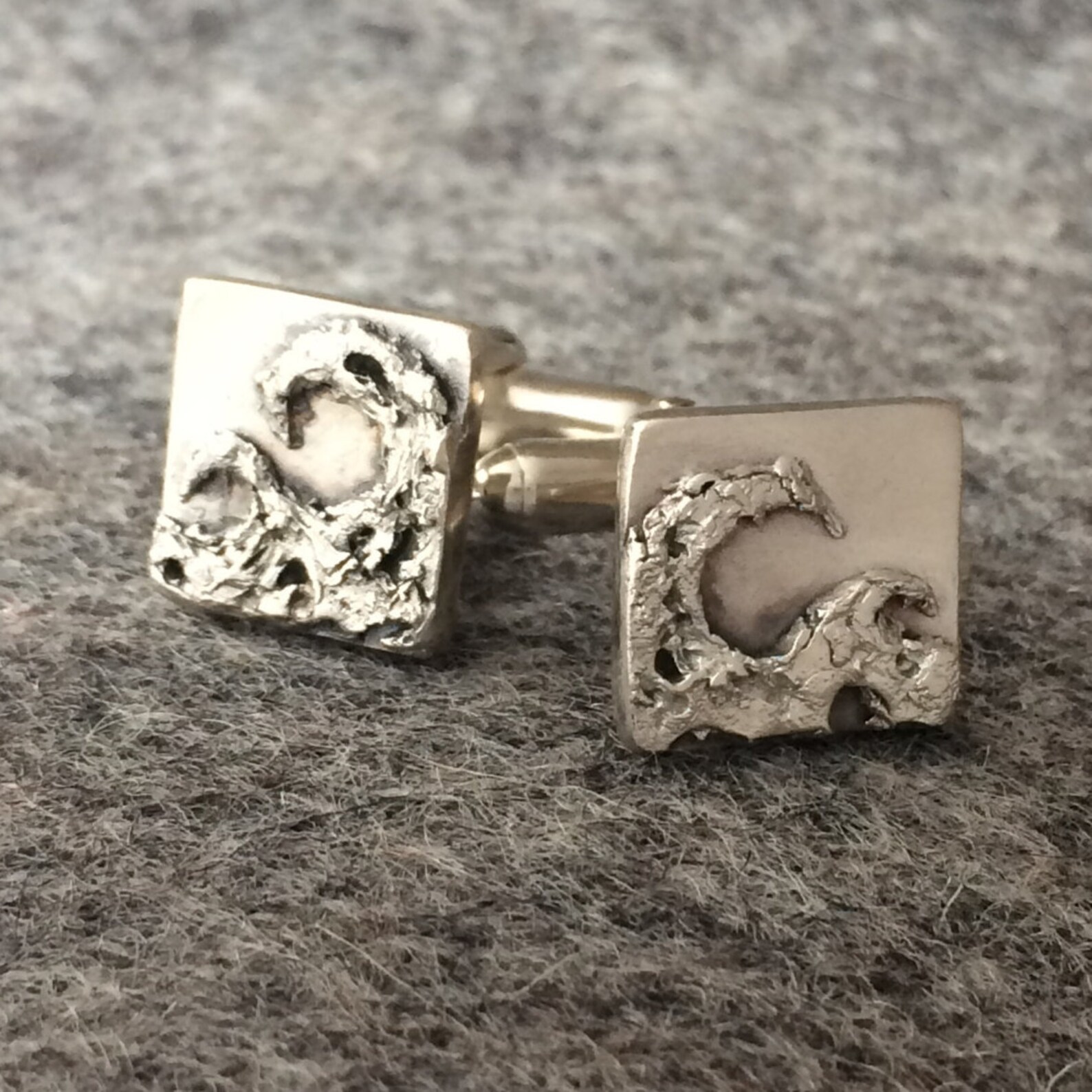 Handmade Silver Cufflinks. for All Fans of the Sea, Surf, Beach or ...