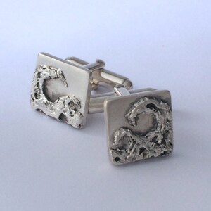 Handmade Silver Cufflinks. for All Fans of the Sea, Surf, Beach or ...