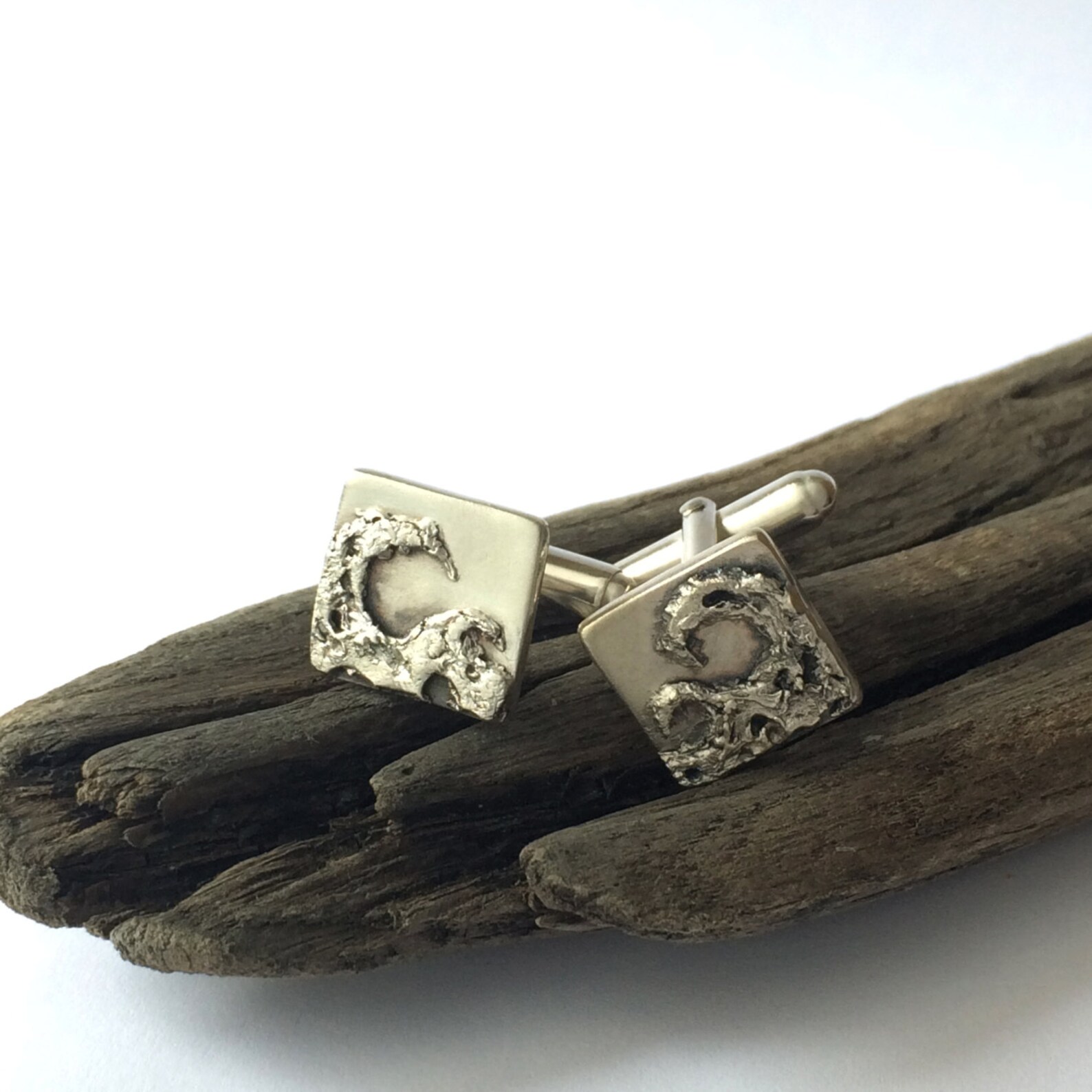 Handmade Silver Cufflinks. for All Fans of the Sea, Surf, Beach or ...