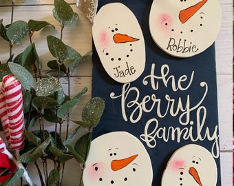 Hand Painted Family Sign - Etsy