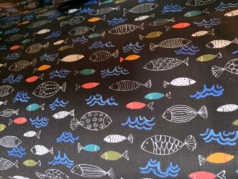 P and B Textiles Fish Fest - 100% Quilting Cotton-04102- Sold by the ...