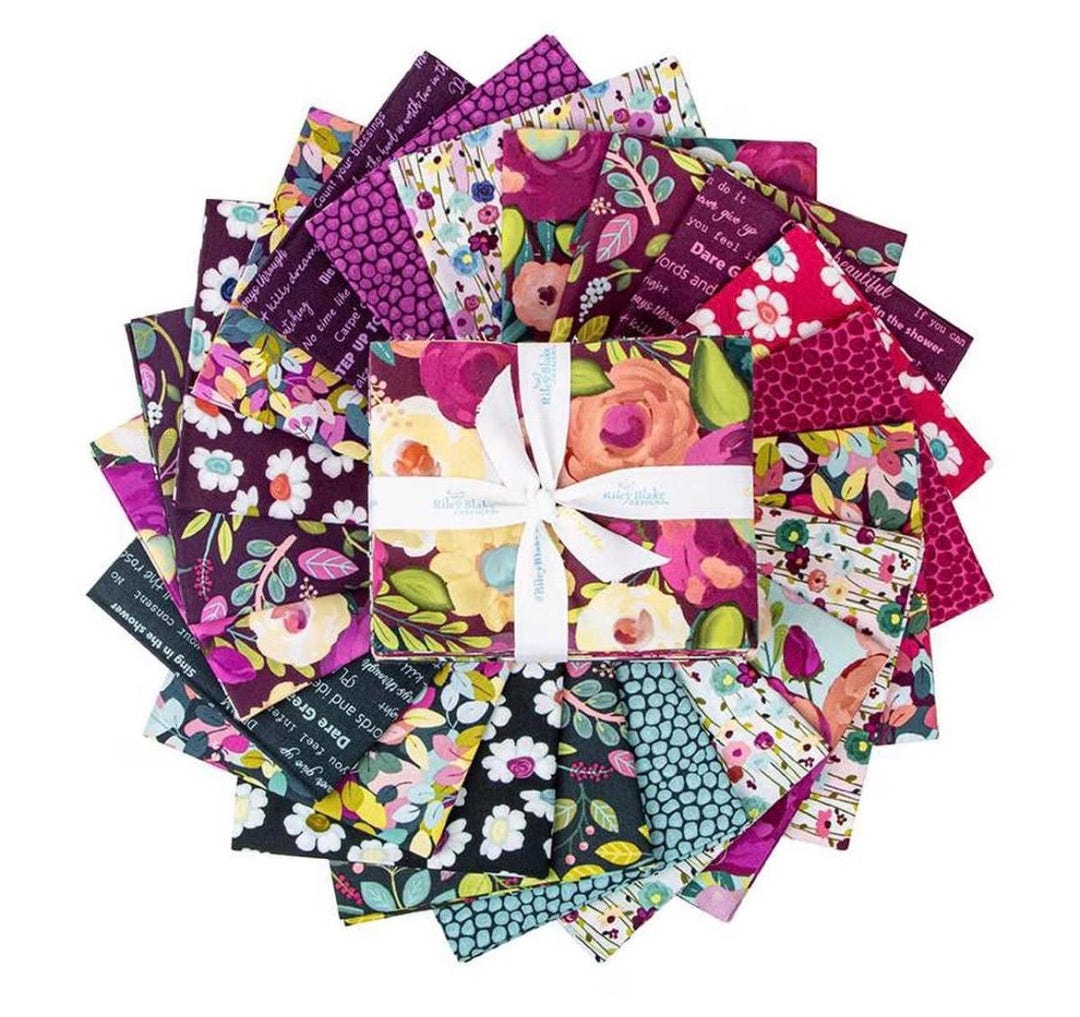 Fragrant Fields Fat Quarter Bundle, 21 Pieces by Lila Tueller for Riley Blake - Etsy