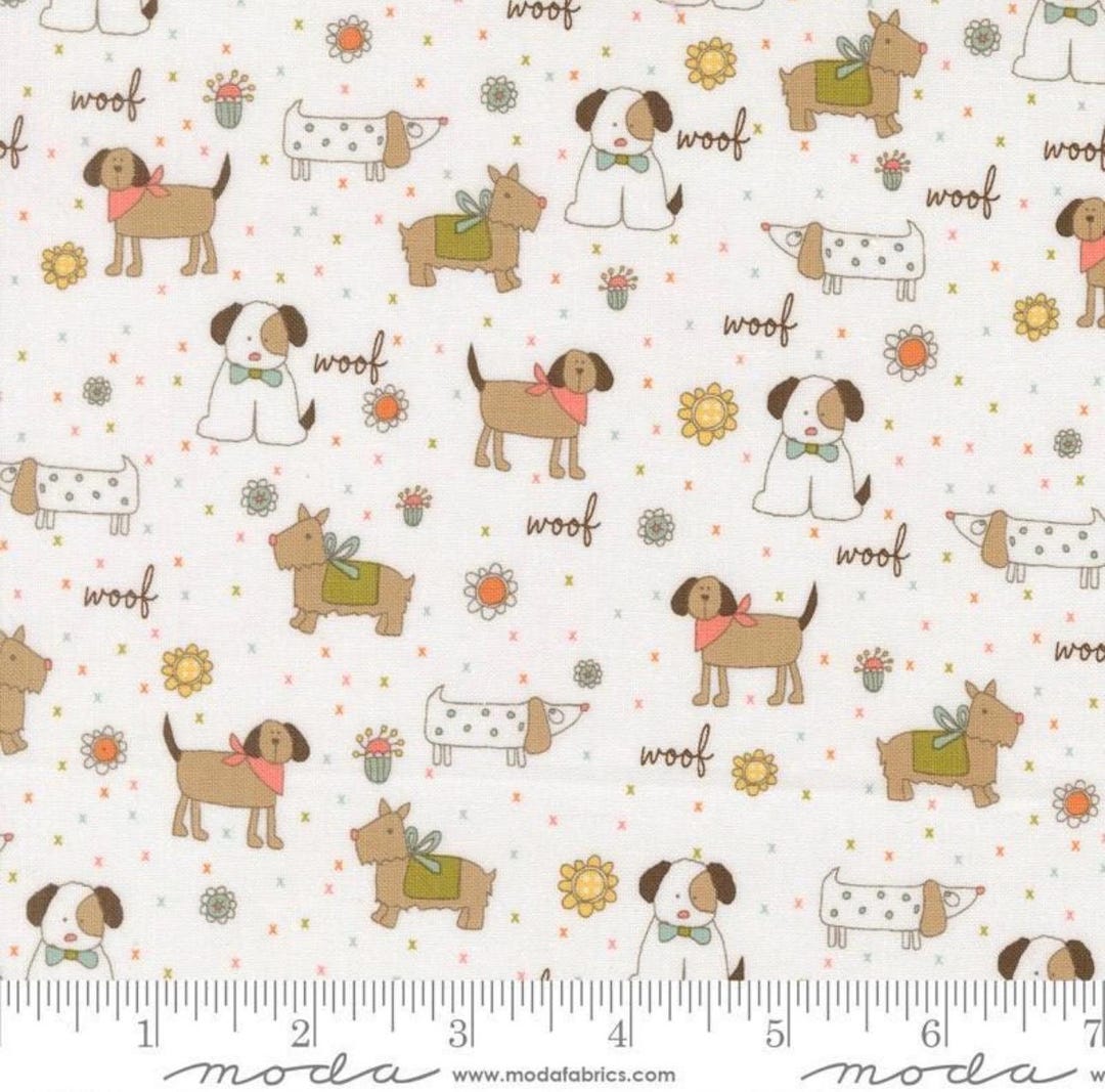 Sweetwater Lucky Puppy Moda Quilting Fabric 55700-11 Sold by the Yard ...