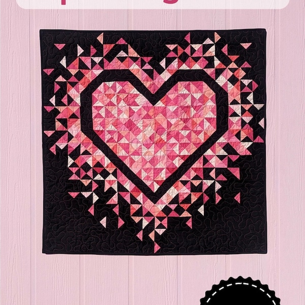 Exploding Heart Quilt Pattern - Etsy