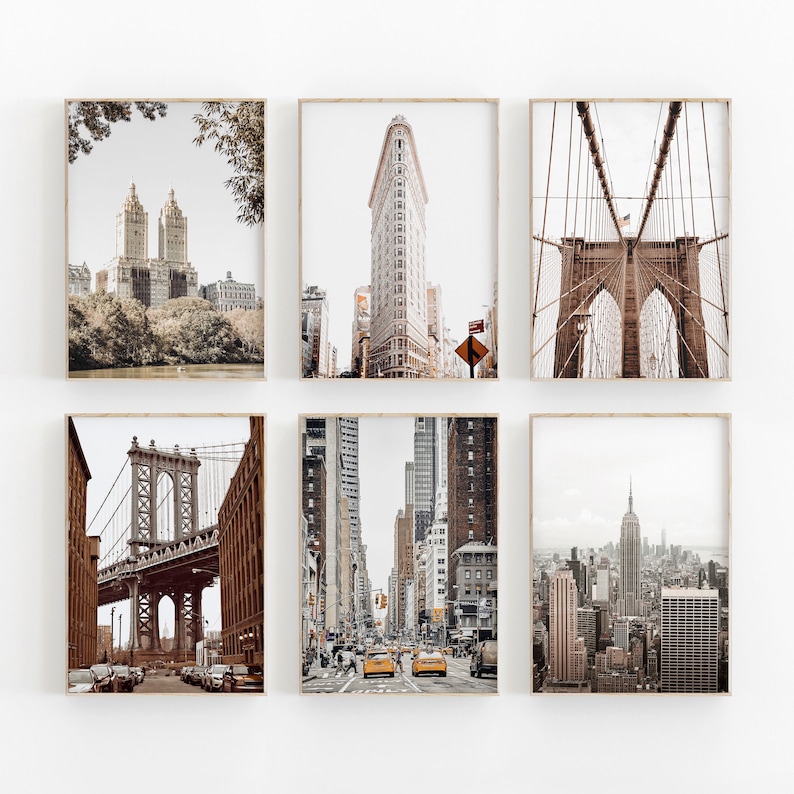 New York City Set of 6 New York Photo Print Central Park - Etsy