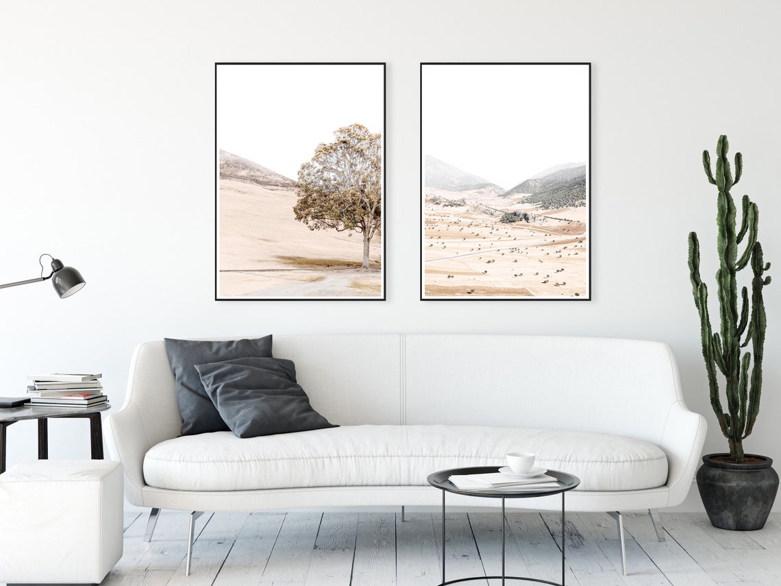 Nature Print Set of 3 Instant Art Landscape Art Print | Etsy
