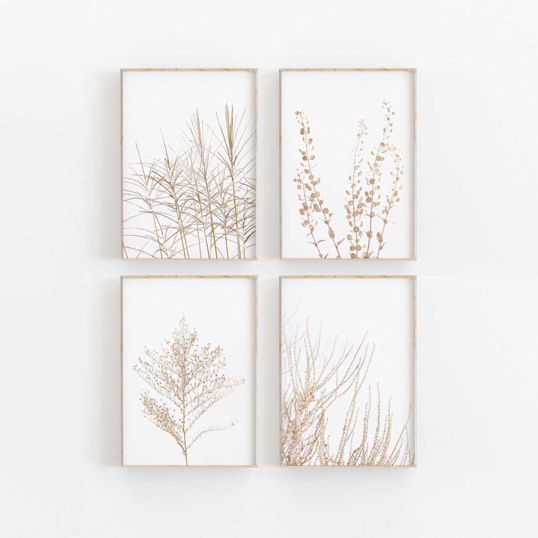 Botanical Print Set of 4, Instant Art, Green Plant, Eucalyptus Print ...