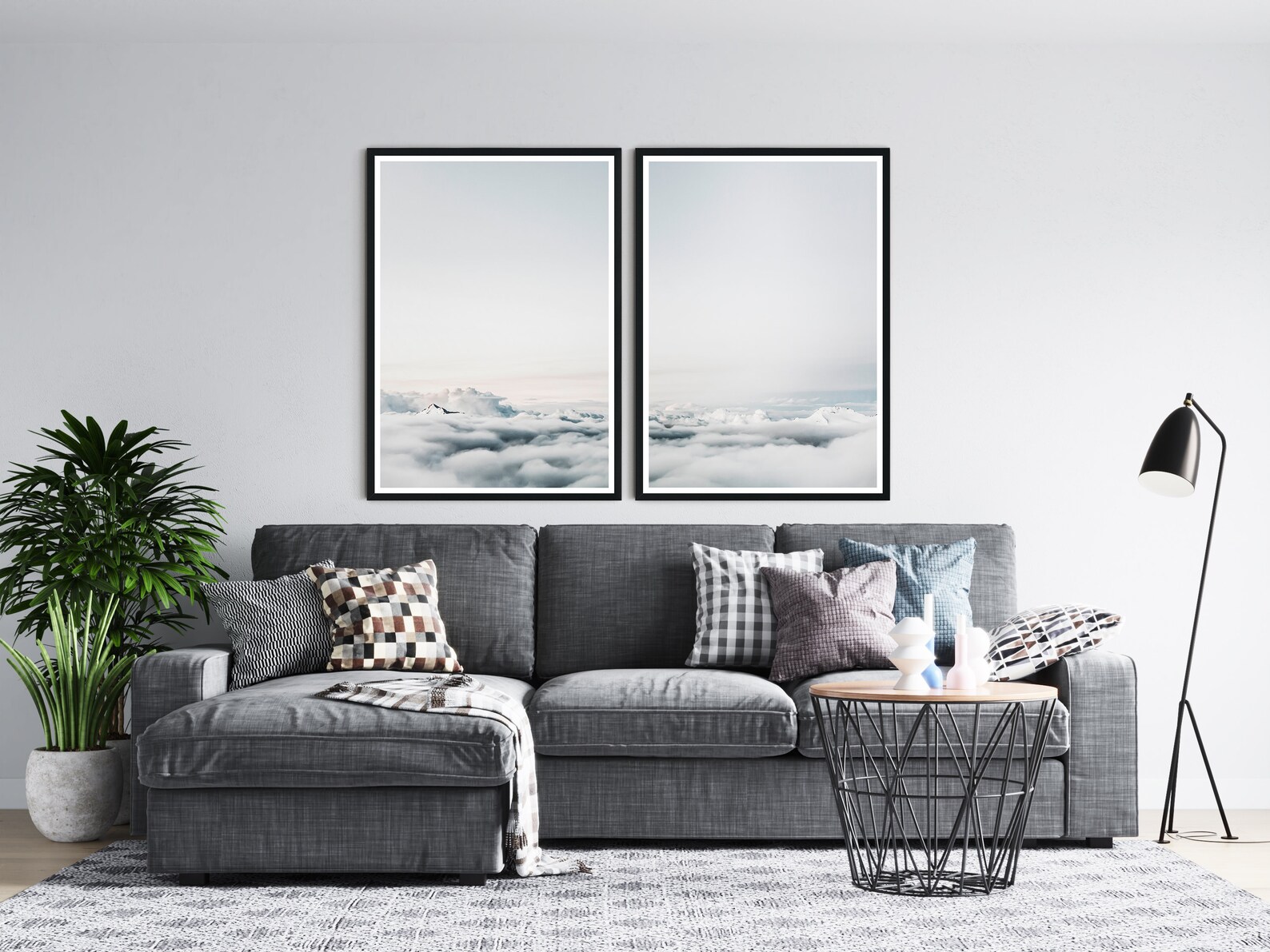 Sky Print Set of 2 Instant Art INSTANT DOWNLOAD Modern | Etsy