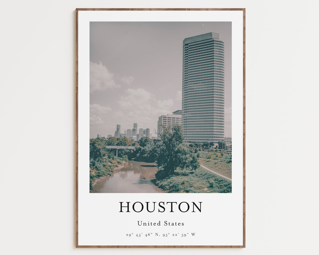 Houston Print, City Art Print, Houston Wall Art, Houston Poster ...