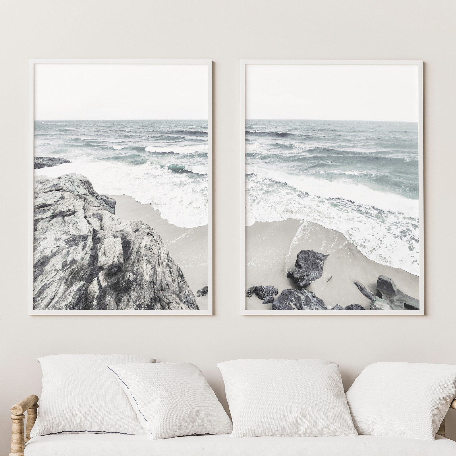 Beach Print Set of 2 Coastal Art INSTANT DOWNLOAD Modern - Etsy