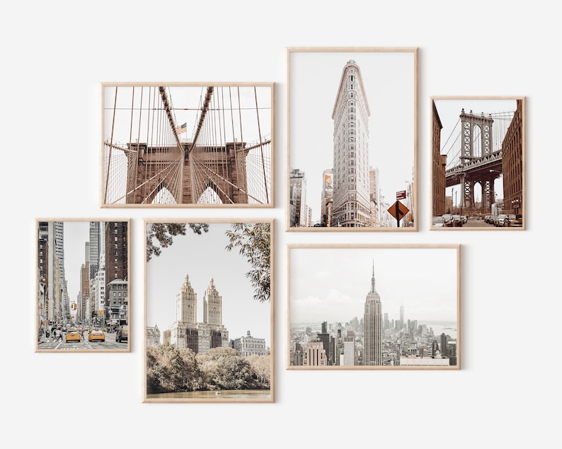 New York City Set of 6 New York Photo Print Central Park - Etsy