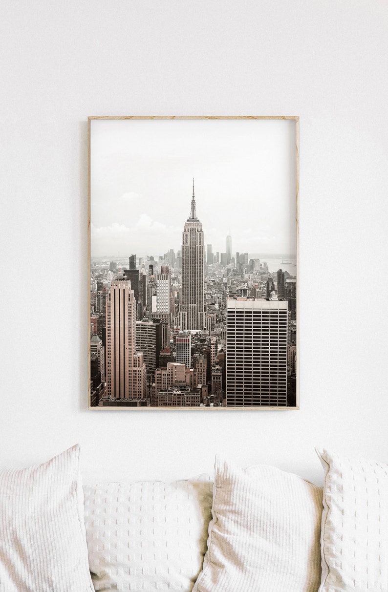 New York City Print Set of 3 Travel Art Print Manhattan - Etsy