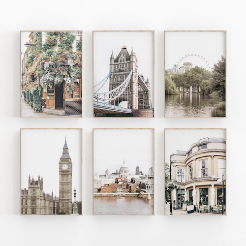 England Set of 6 Gallery Wall Print England Nature Travel - Etsy