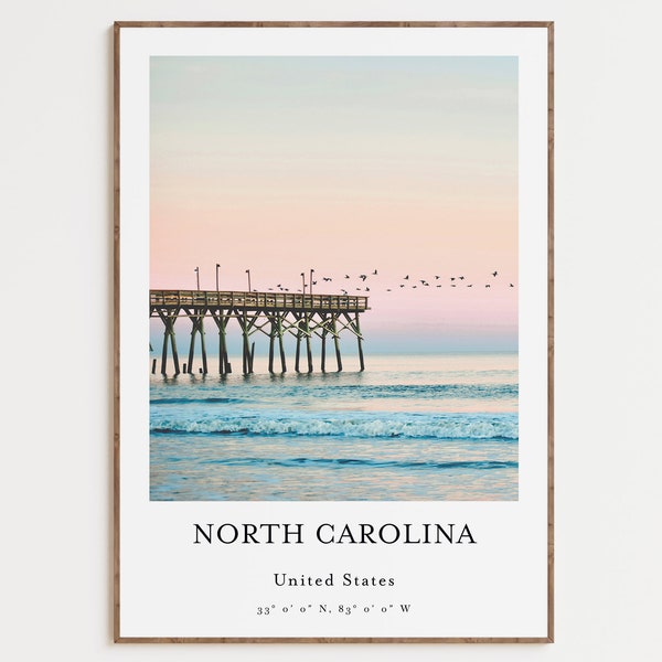 North Carolina Print - Etsy