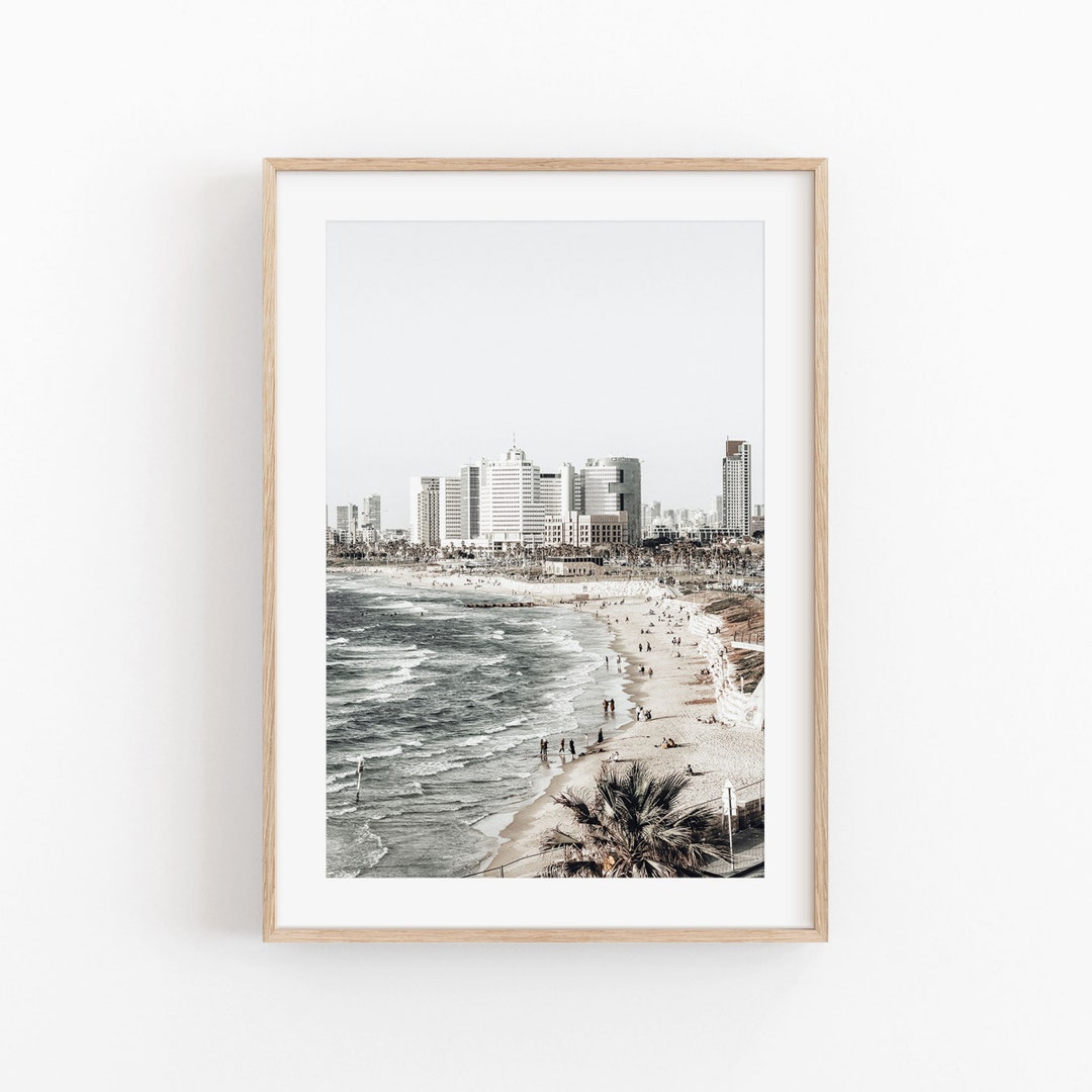 Tel Aviv City Print, Cityscape Wall Art, Photography Print, Tel Aviv ...