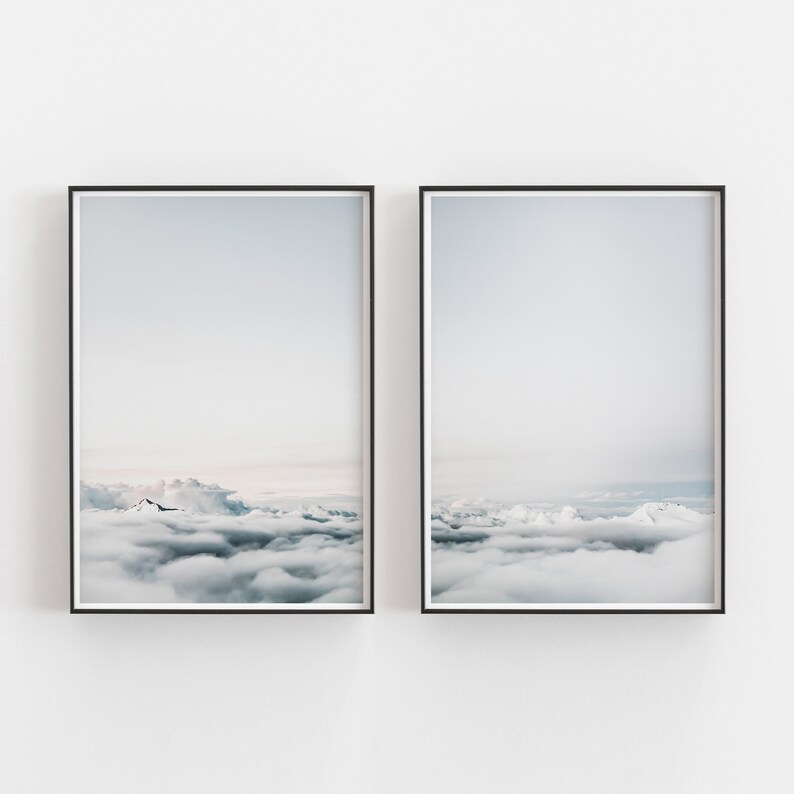 Sky Print Set of 2 Instant Art INSTANT DOWNLOAD Modern | Etsy