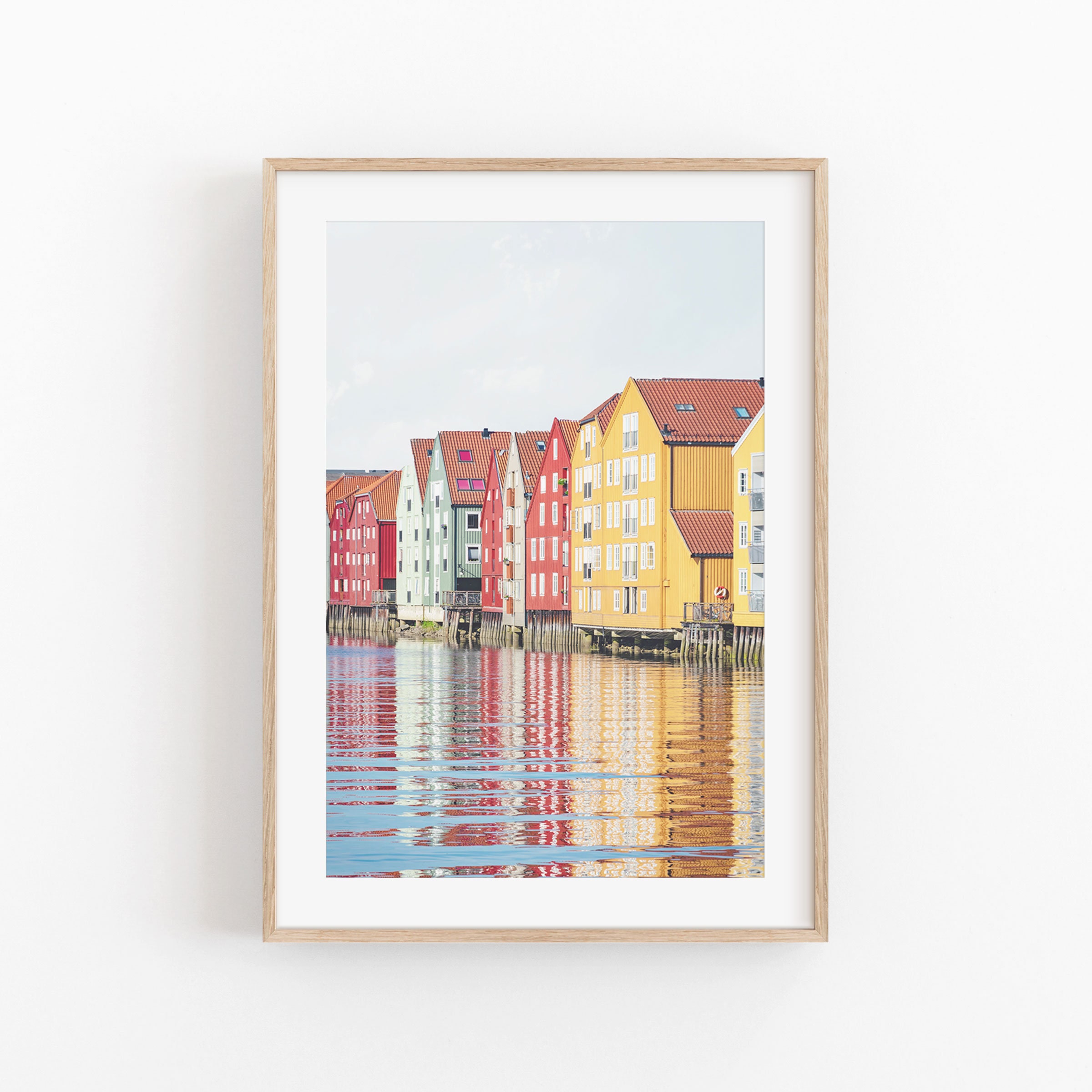 Norway Print Set of 6 Norway Color Houses Print Norway - Etsy