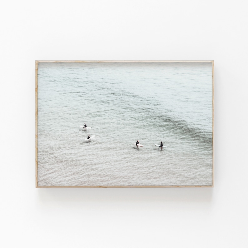 Beach Surf Photography Print: Coastal Horizontal Art (digital Download ...