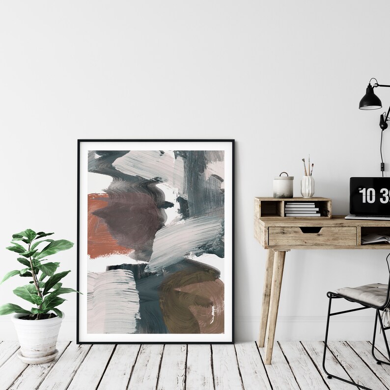 Abstract Art Print Neutral Art DIY Wall Art Abstract Print | Etsy