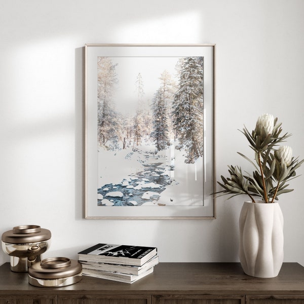 Winter Tree Print - Etsy