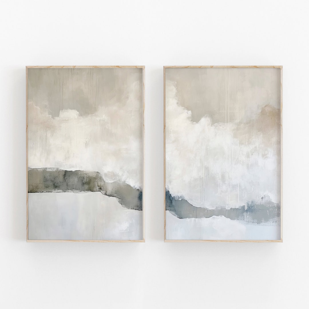 Watercolor Print Set of 2, Modern Minimalist Poster, Gallery Wall Print ...