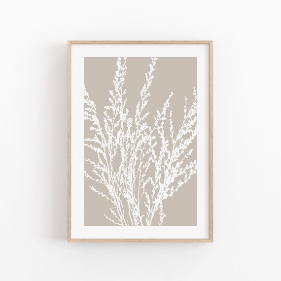 Abstract Plant Print DIY Wall Art Fine Gallery Printable - Etsy
