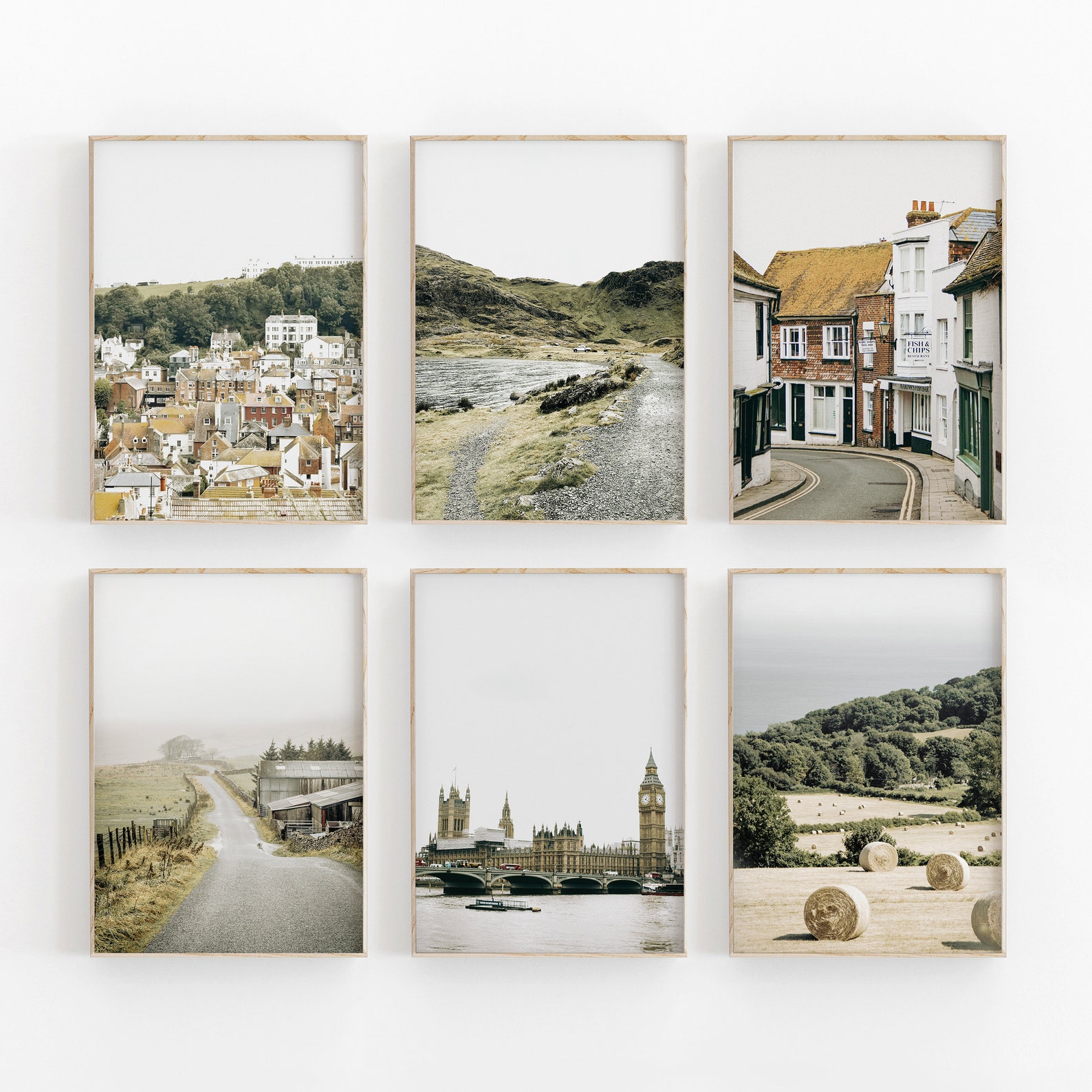 England Set of 6 Gallery Wall Print England Nature Travel - Etsy
