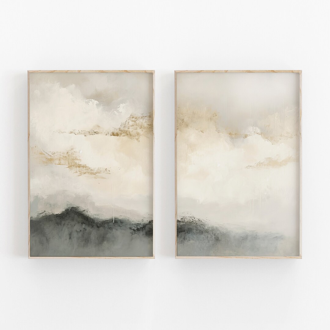 Watercolor Print Set of 2, Modern Minimalist Print, Gallery Wall ...