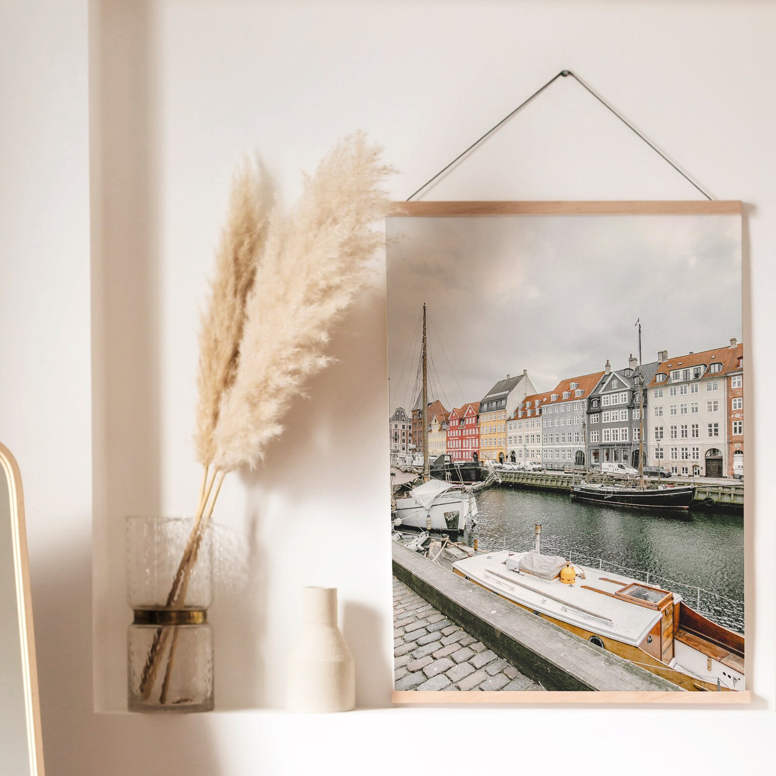 Denmark Poster Scandinavian Poster Boats Print Boat Dock - Etsy