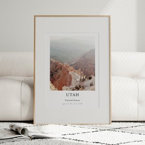 Utah Mountain Photography Print: Travel Poster (digital Prints Poster ...