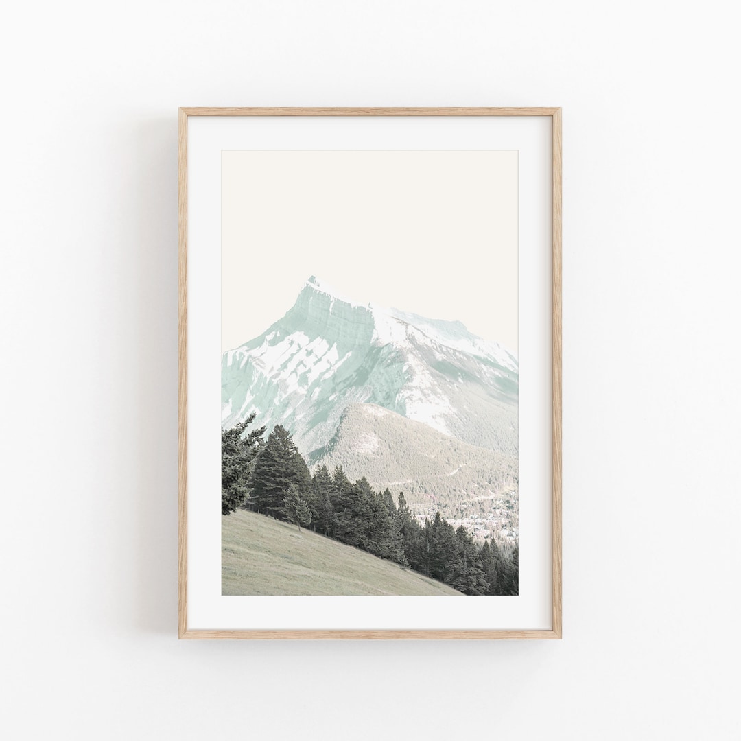Nature Mountain Print, Instant Art, Mountain Wall Art, Modern ...