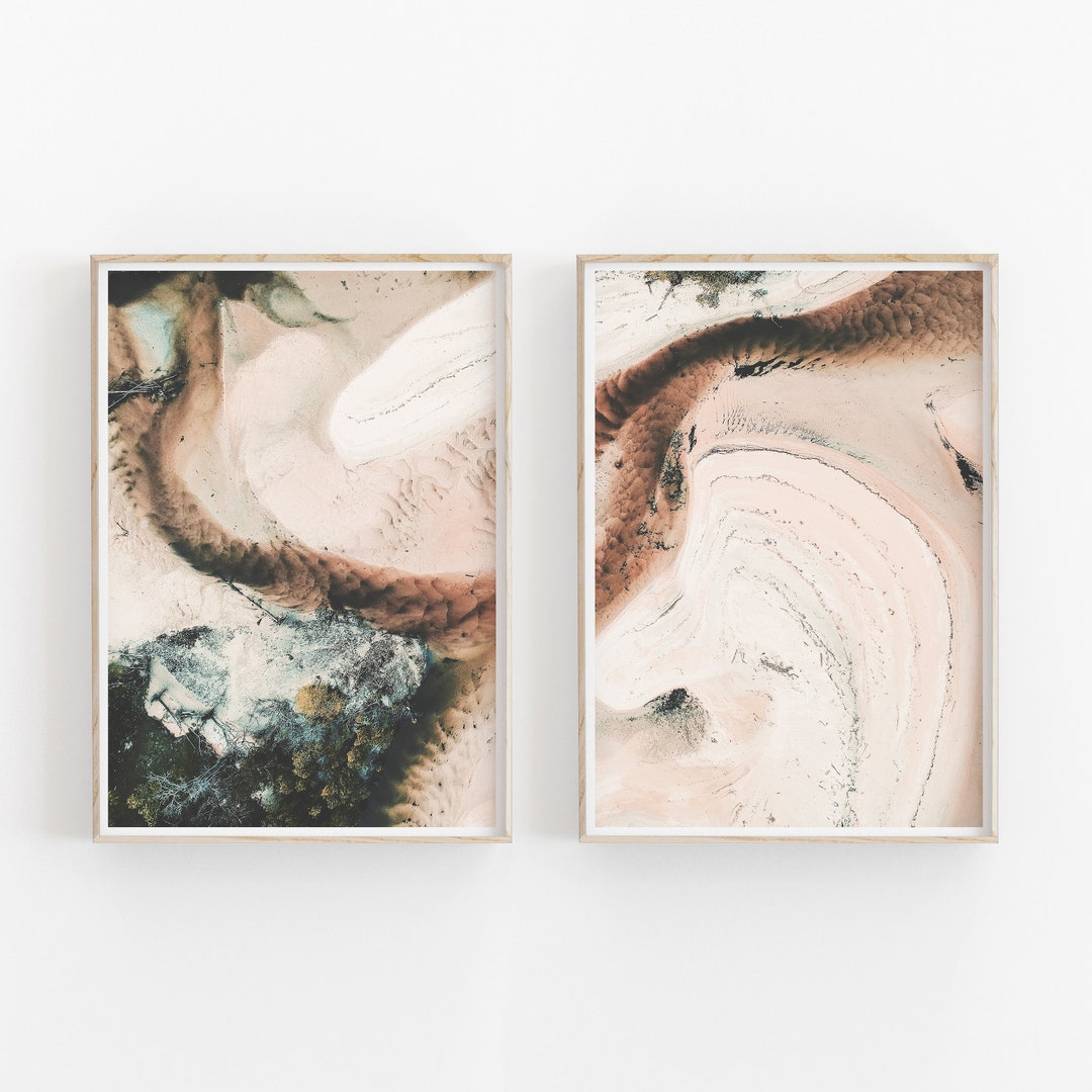 Ocean Beach Print Set of 2, Instant Art, Desert Print, Modern ...