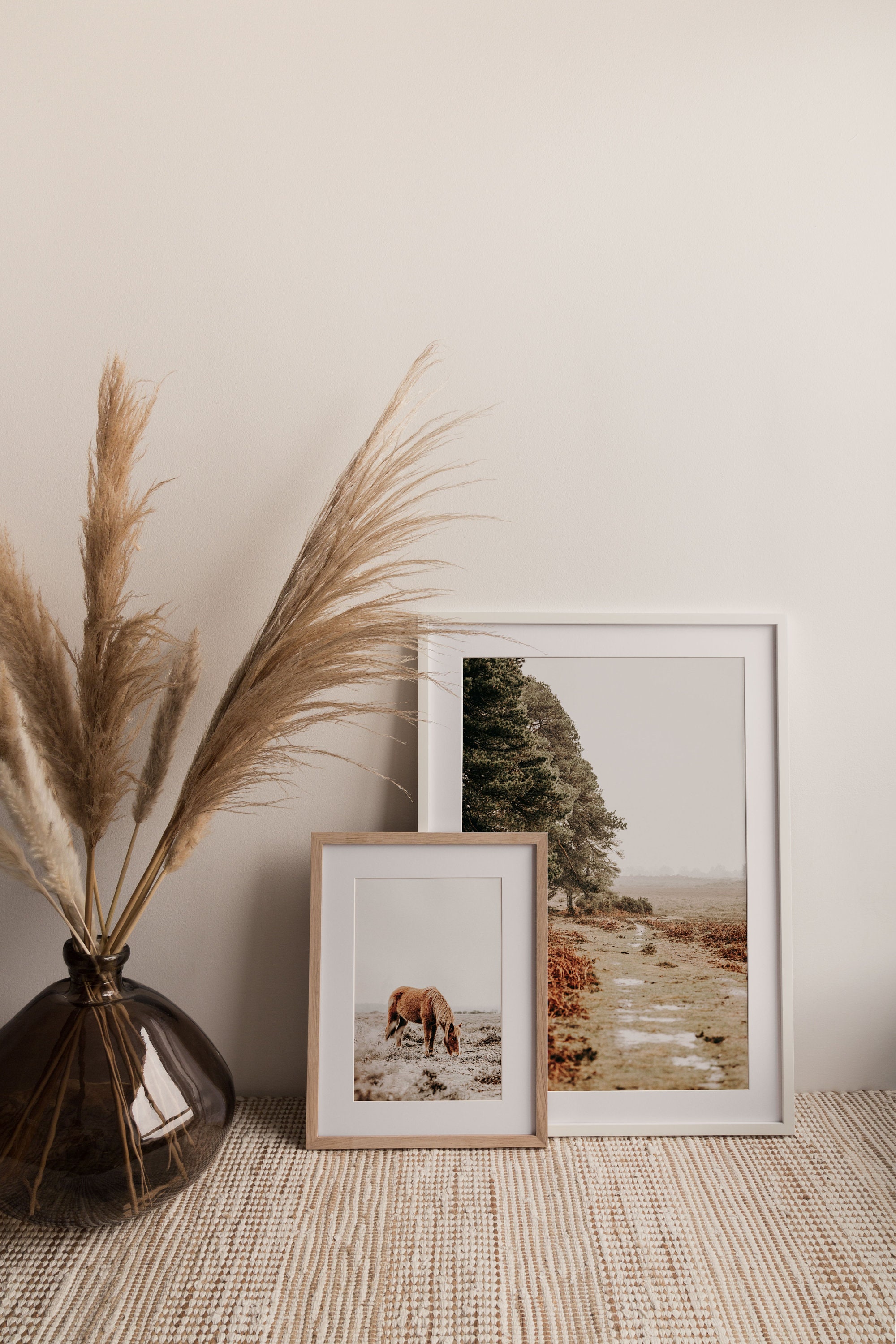 Nature Print Set of 3 Instant Art Farmhouse Art Print | Etsy