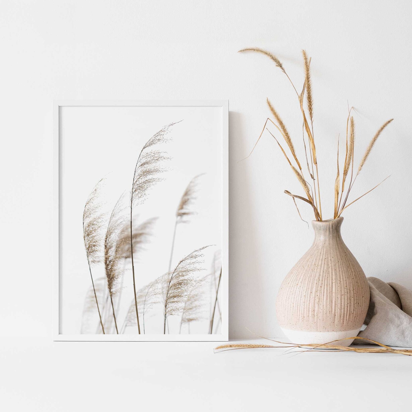 Pampas Grass Print Farmhouse Print Farm House Decor | Etsy