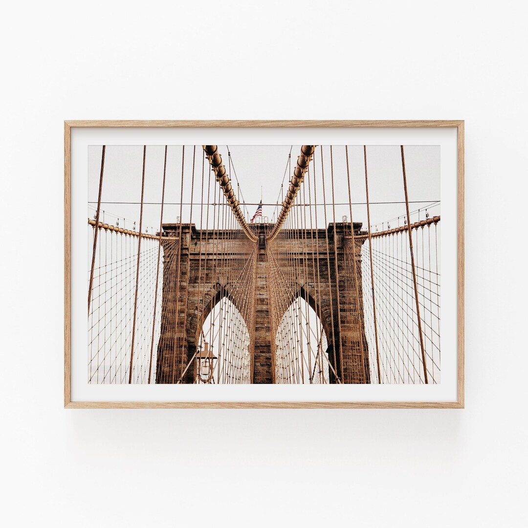 New York Brooklyn Bridge Print, Instant Art, INSTANT DOWNLOAD, Modern ...