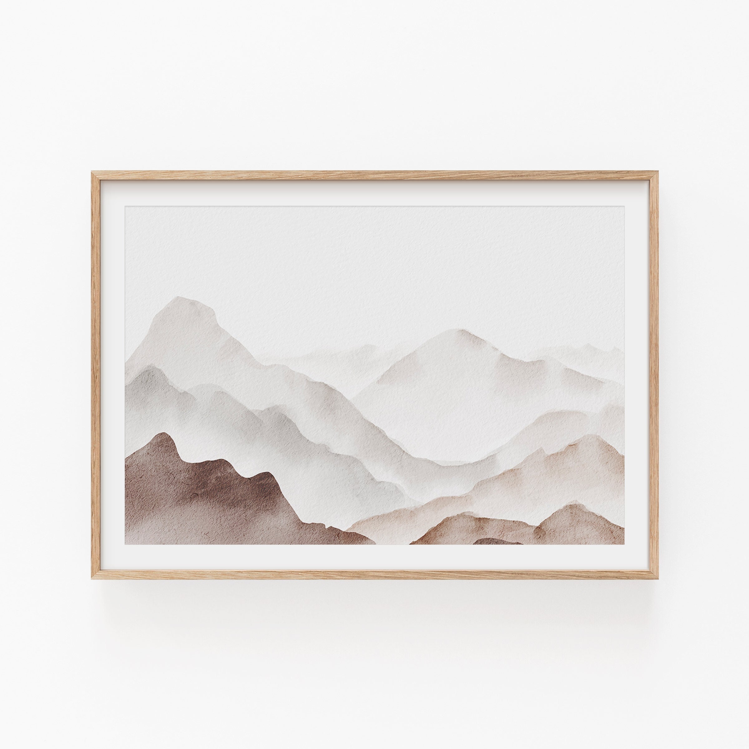 Watercolor Beige Art Print Instant Art Landscape Print - Etsy