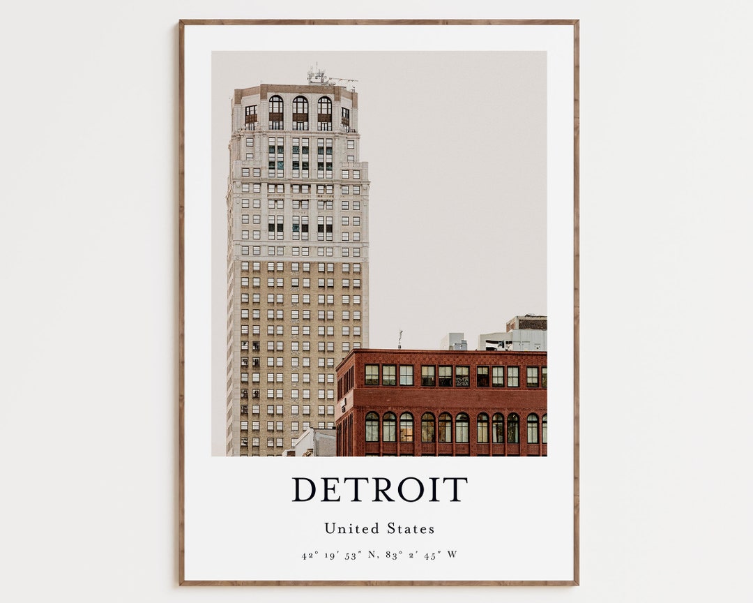 Detroit Prints, Detroit Poster, Detroit City Prints, Detroit Art ...