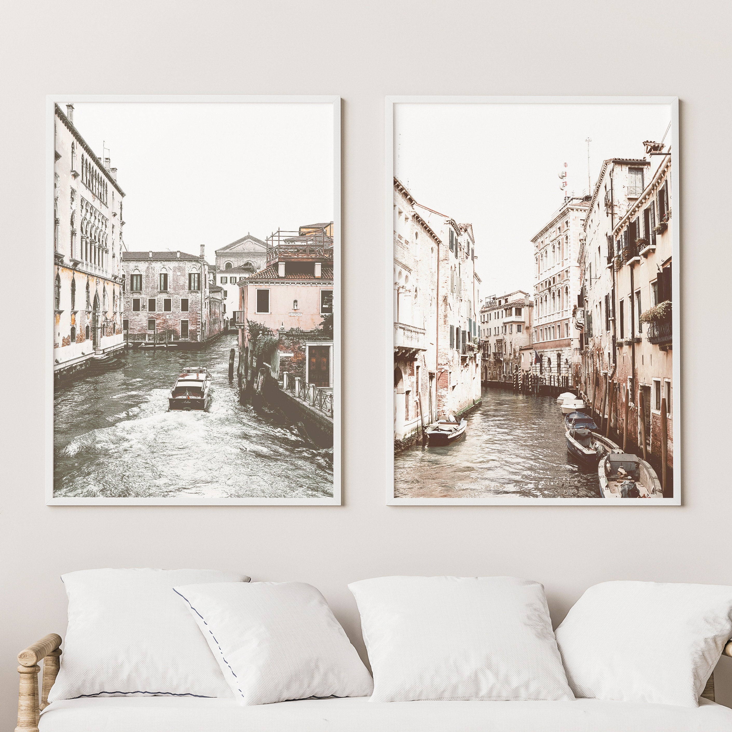 Italy City Set of 6 Gallery Italy City Print Cityscape Wall | Etsy