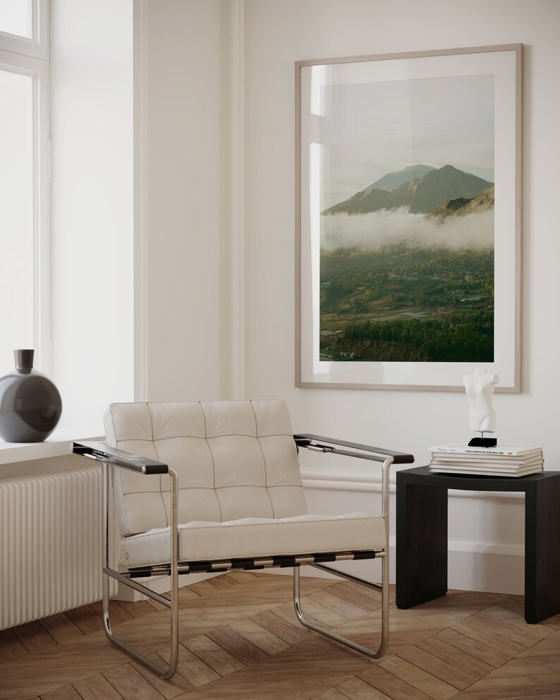 Bali Volcano Landscape Art Print: Indonesian Wall Decor (digital ...